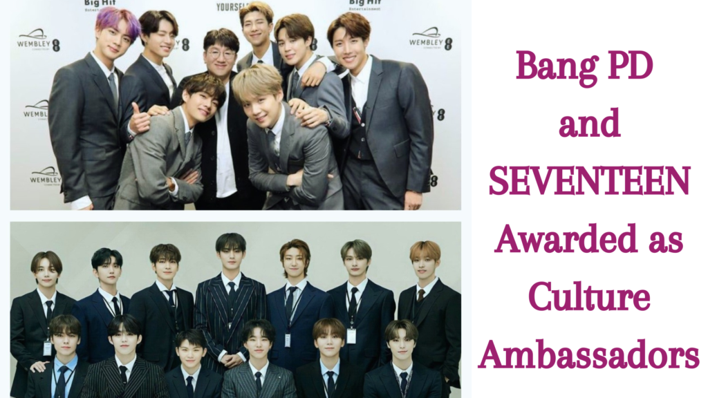 Bang PD and Seventeen Received K Culture Awards |The Korean Hanami