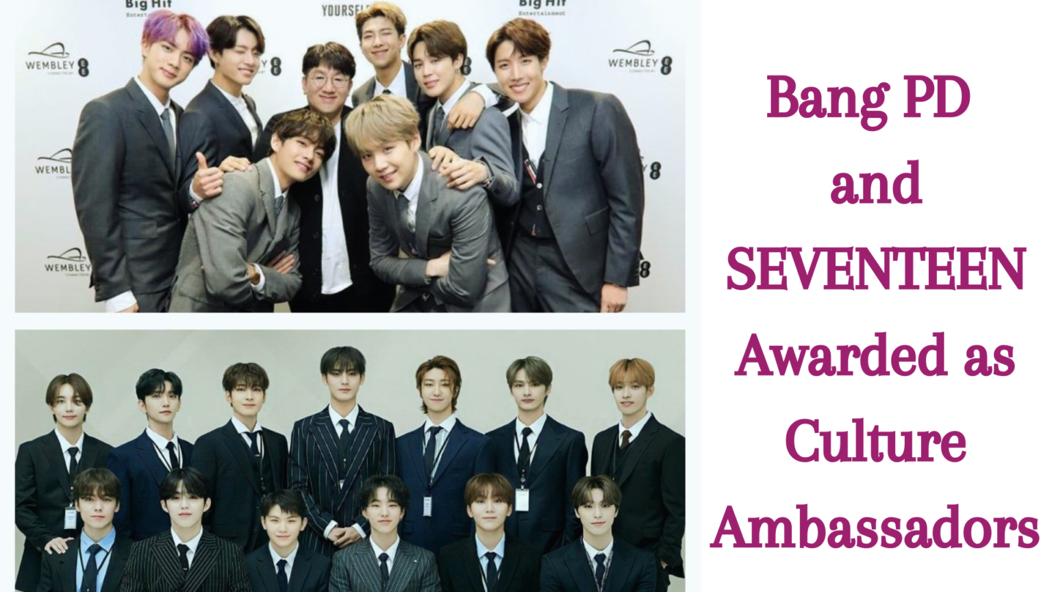 Bang PD and Seventeen Received K Culture Awards |The Korean Hanami